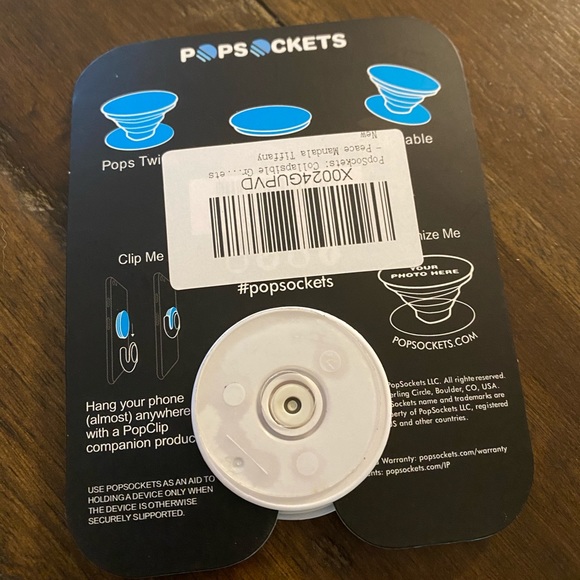 PopSocket | Accessories | Teal Mandala Print Pop Socket | Poshmark